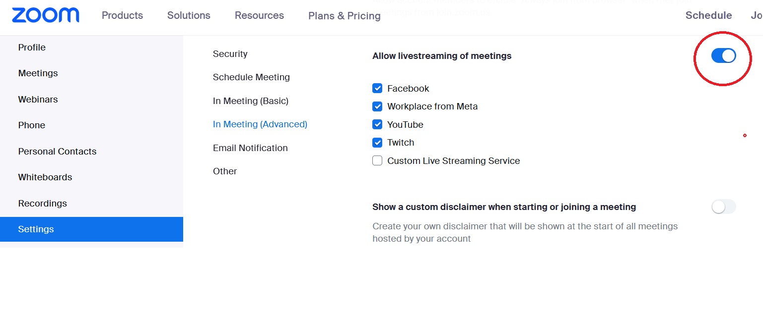 Setting FB Live Dengan Zoom Streaming